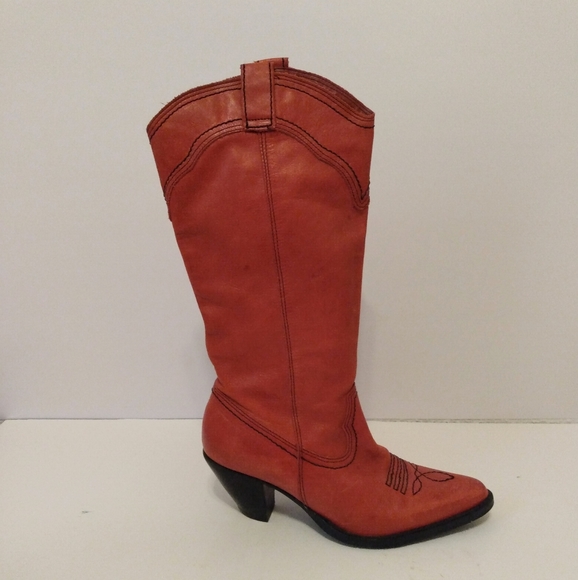 WM | Shoes | Wm Dallas Leather Western Cowgirl 2 34 Heel Boots Sz 65 M ...